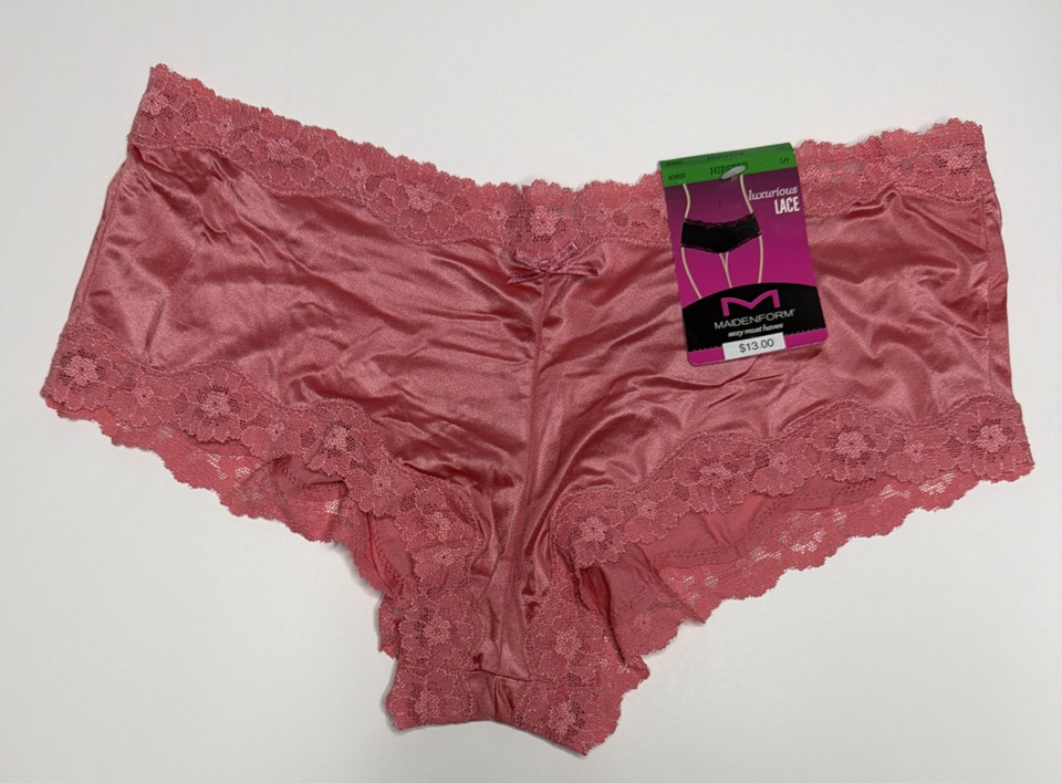 Maidenform Luxurious Lace Cheeky Hipster Panties 40823 Size L/7 2 Pairs ...