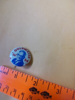 Vintage Goldwater In 64 Political Pinback Pin Button | eBay