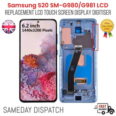 Samsung Galaxy S20 SM-G980/G981 TFT LCD Screen Display Digitizer Blue ...