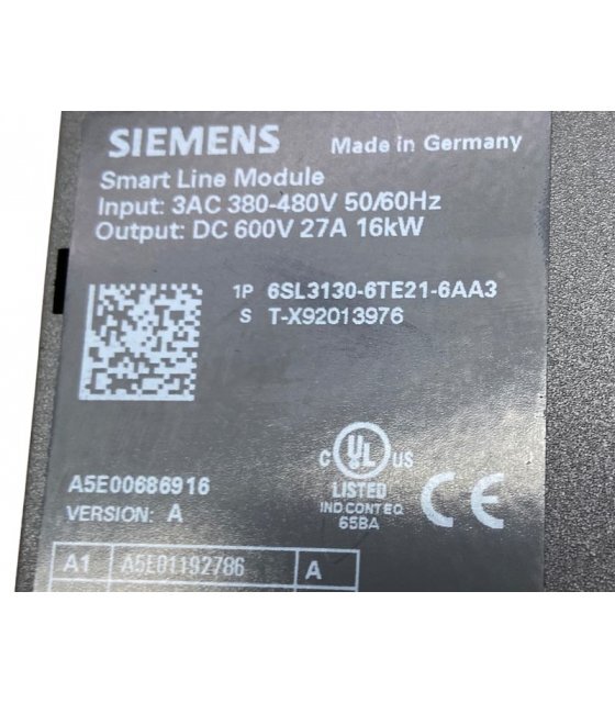 Smart Line Module SIEMENS 6SL3130-6TE21-6AA3 New Without Box | eBay