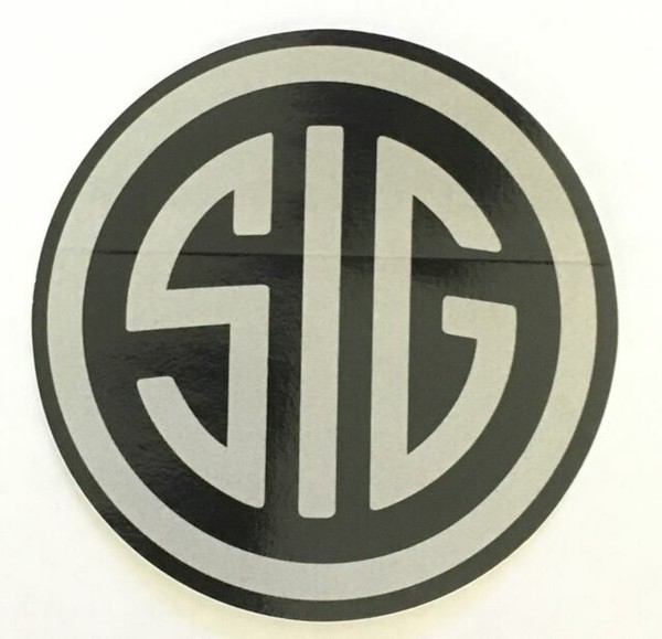 Sig Sauer 4" Round Logo Sticker Decal for sale online | eBay