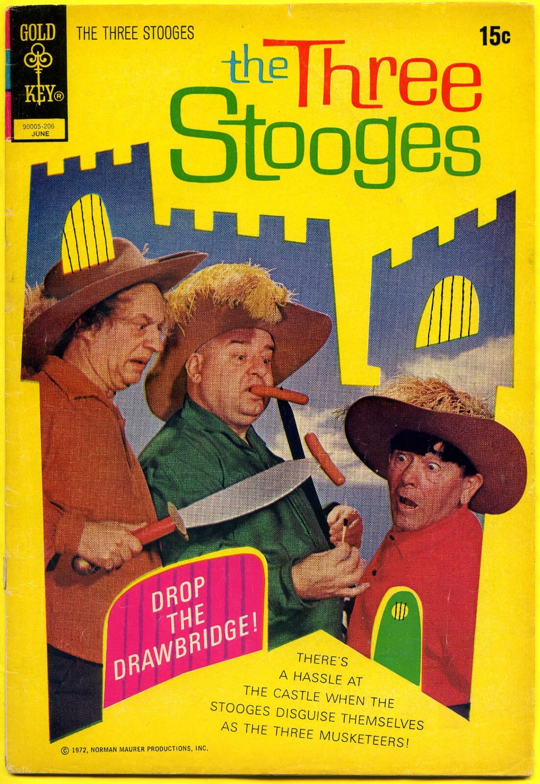1972 The Three Stooges #55 Gold Key Comic Photo Cover VG- | eBay