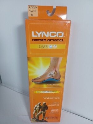 Lynco Conform Orthotics - L725 Womens Size 5 - Discontinued Line Rare ...