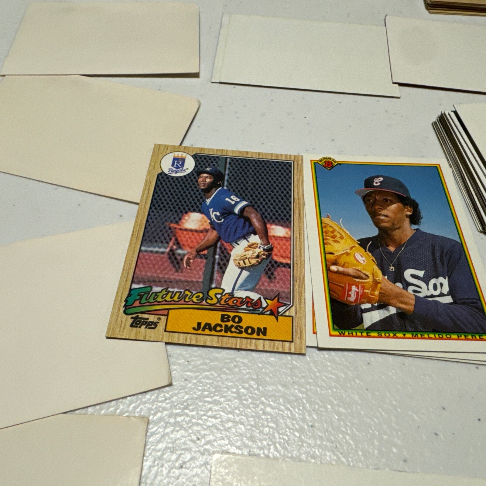 Large Lot Of Error Baseball Cards Blank Back Or Misprint Bonds Boggs ...