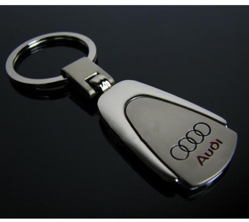 AUDI Keyring Keychain Chrome Metal Car Key ring A1 A3 A4 A5 A6 Q3 Q5 Q7 ...