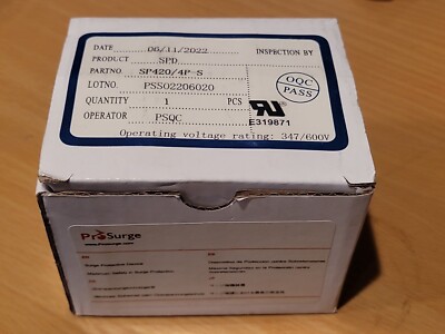 ProSurge Type 2CA SPD 4-P AC Power DIN-Rail Surge Protective Device ...