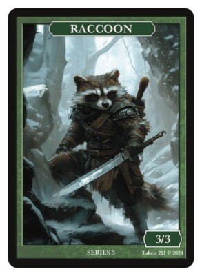 Raccoon Token Givememana Tokens Series 2 Magic the Gathering MTG | eBay