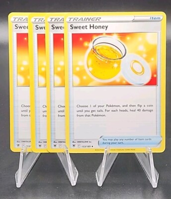 4x Pokémon Sweet Honey Sword & Shield Astral Radiance 158/189 Trainer ...