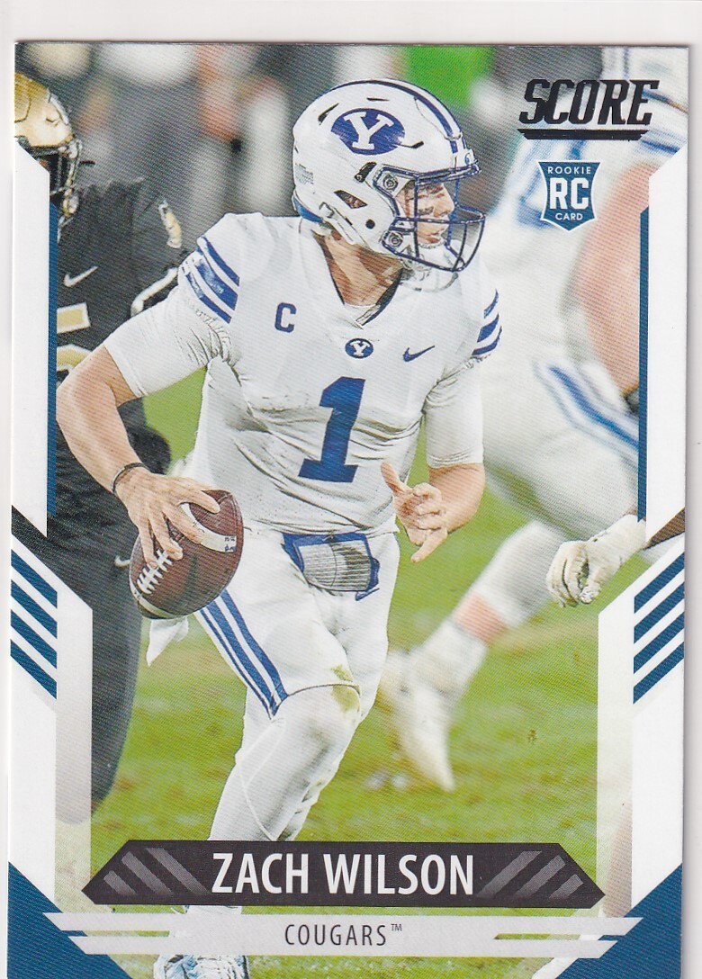 2021 SCORE RC ZACH WILSON ROOKIE NEW YORK JETS GE-3395 | eBay