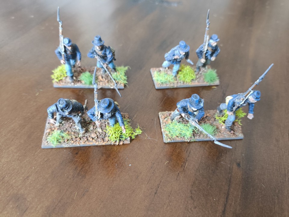 Perry Miniatures ACW AMERICAN CIVIL WAR 28mm PROPAINTED UNION INFANTRY ...