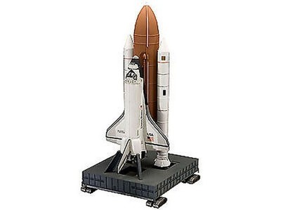 Nasa Space Shuttle Discovery & Booster Rocket Plastic Kit 1:144 Model ...
