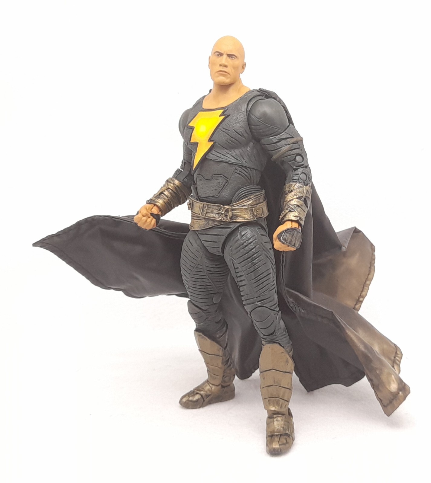 McFarlane Black Adam Dedicated Wire Black & Gold Cape | eBay