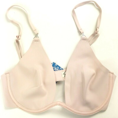 Intimately Free People Bra 32A Pink Mooncake Blush Underwire Ari Plunge ...