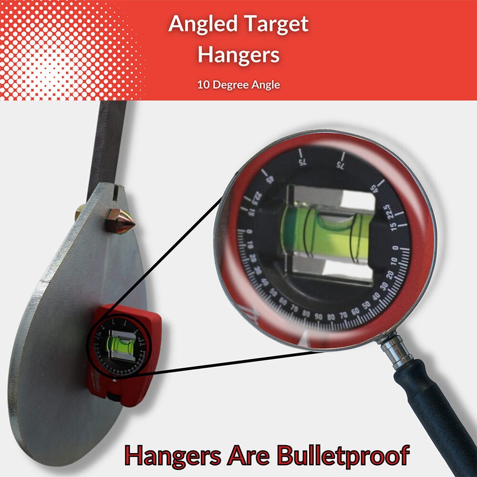 AR600 Complete Steel Target Set - Bulletproof Set Of Hanging Reactive ...