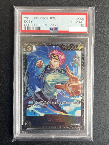 PSA 10 Bandai One Piece Card Koby Flagship Battle best 8 OP02-098 Promo ...