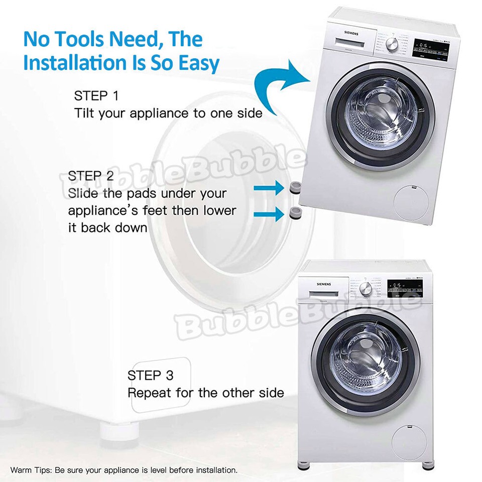 5 PCS Washing Machine Anti Vibration Non-slip Rubber Pads Dryer Feet ...
