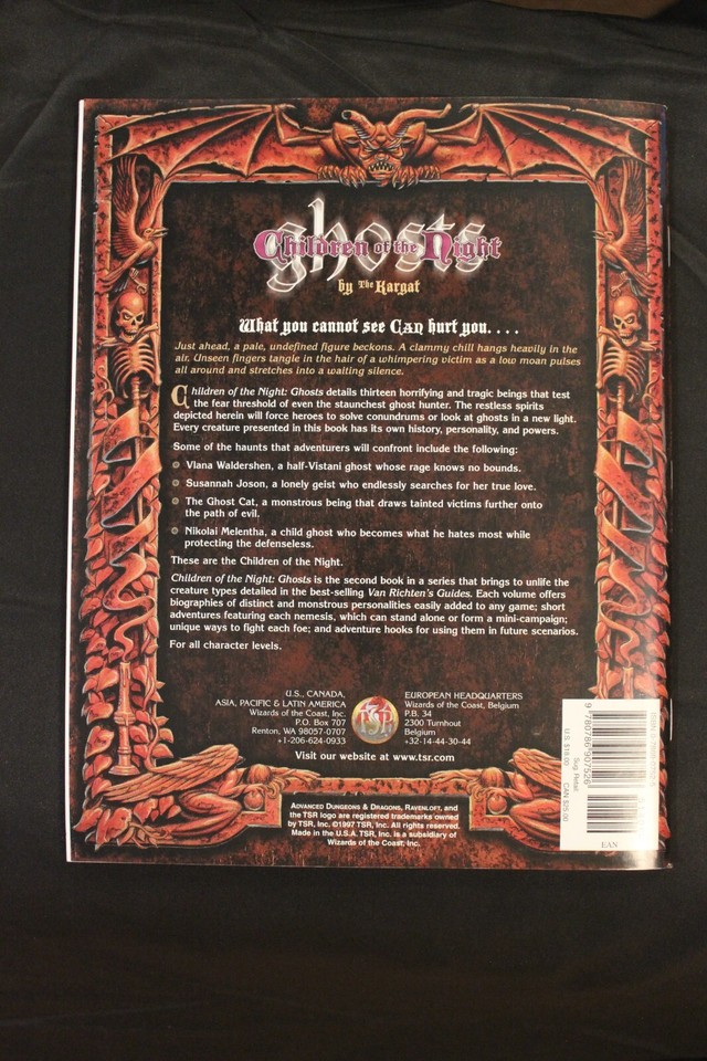 AD&D 2nd Edition Ravenloft Children of the Night Ghosts Module New 9780786907526| eBay