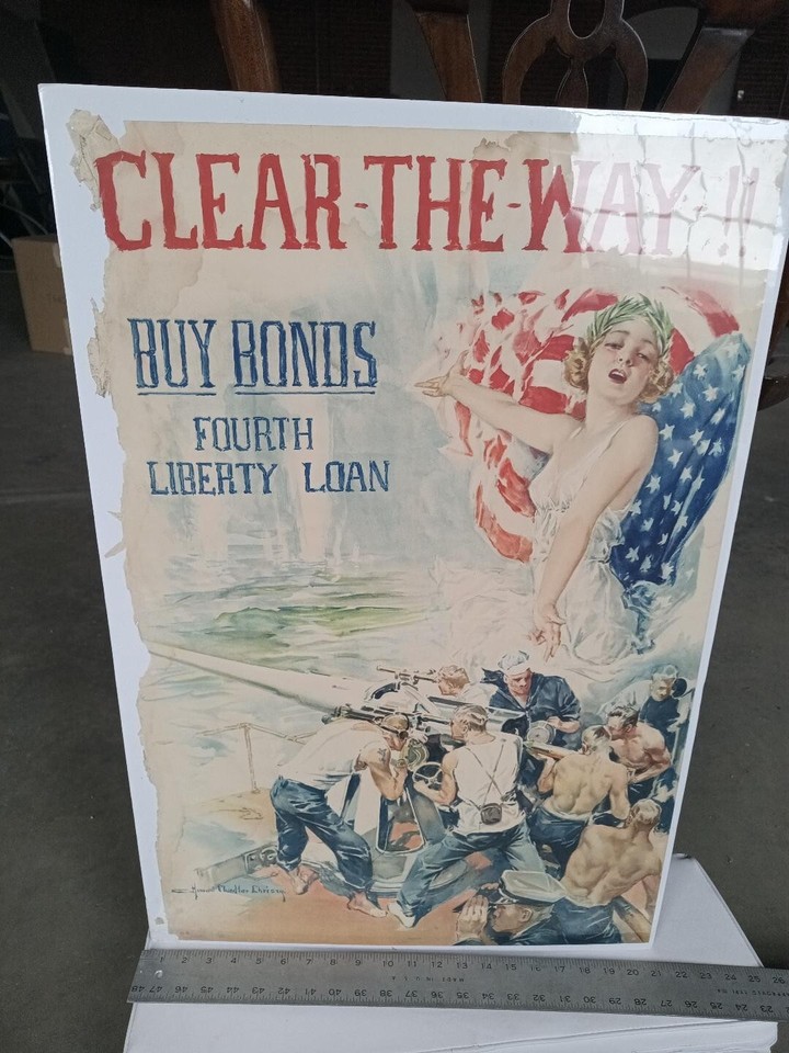WW1 War Bond Poster Fourth Liberty Loan Howard Chandler Christy | eBay