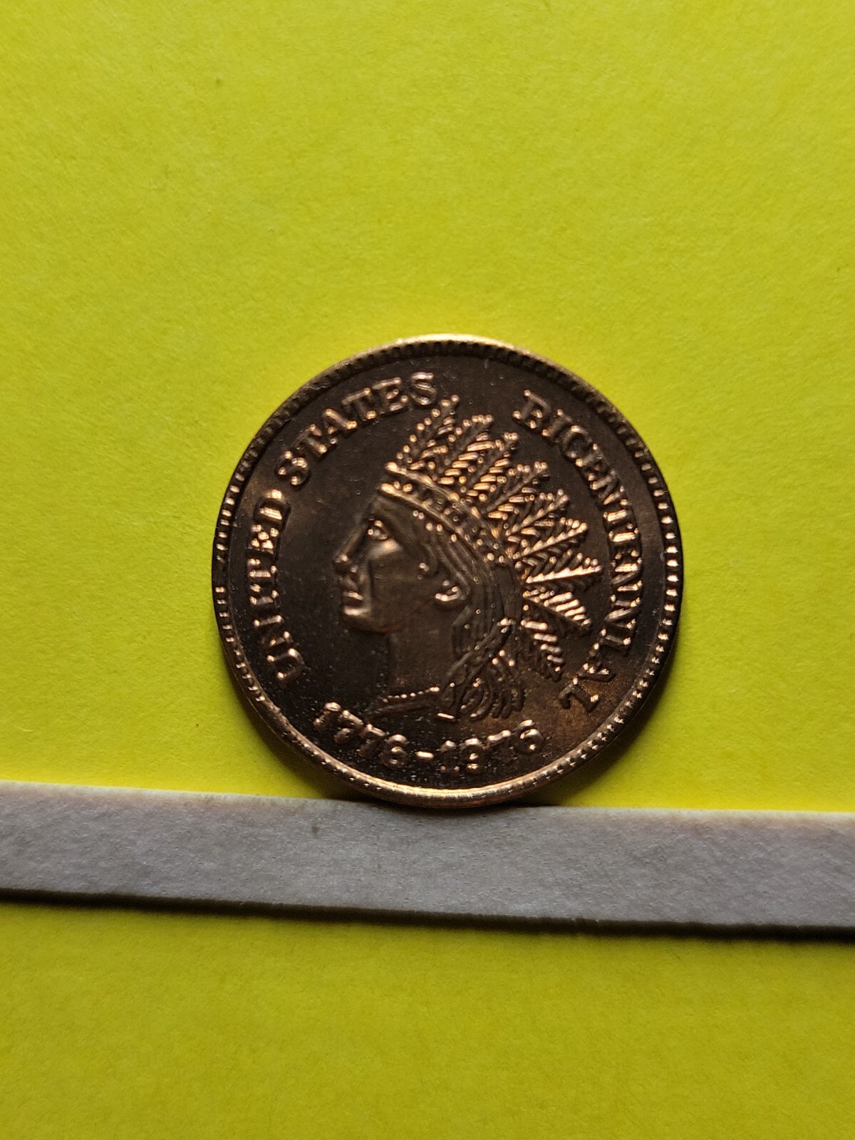 1776 -1976 Bicentennial Indian Head Token Paradise PA 20 MM | eBay