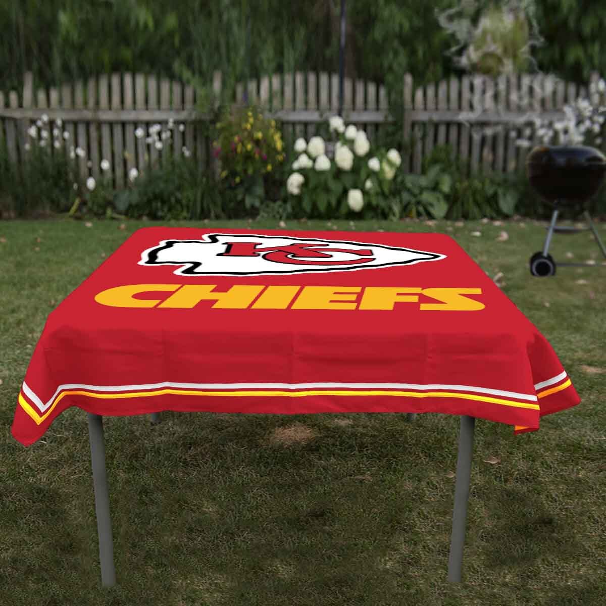 Kansas City Chiefs 48" Table Cloth Overlay | eBay