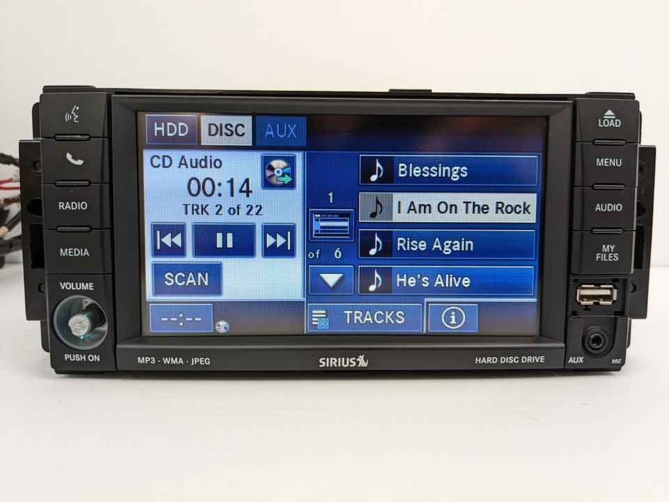 Jeep Dodge Chrysler RBZ MyGIG 430 UConnect Touchscreen Radio DVD Player ...