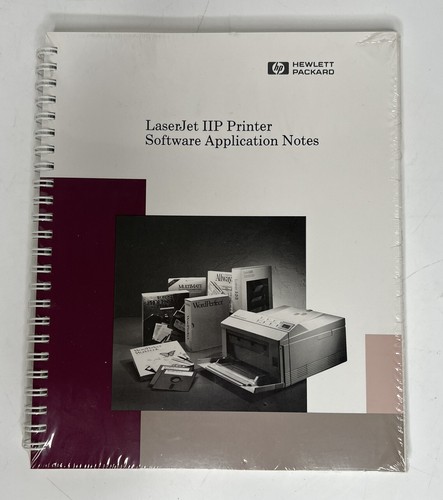 VINTAGE HP LASERJET IIP SOFTWARE APPLICATION NOTES MANUAL SEALED | eBay