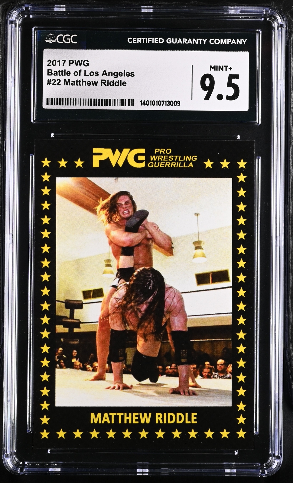 2017 PWG Matthew Riddle #22 BOLA Battle of Los Angeles WWE CGC 9.5 | eBay