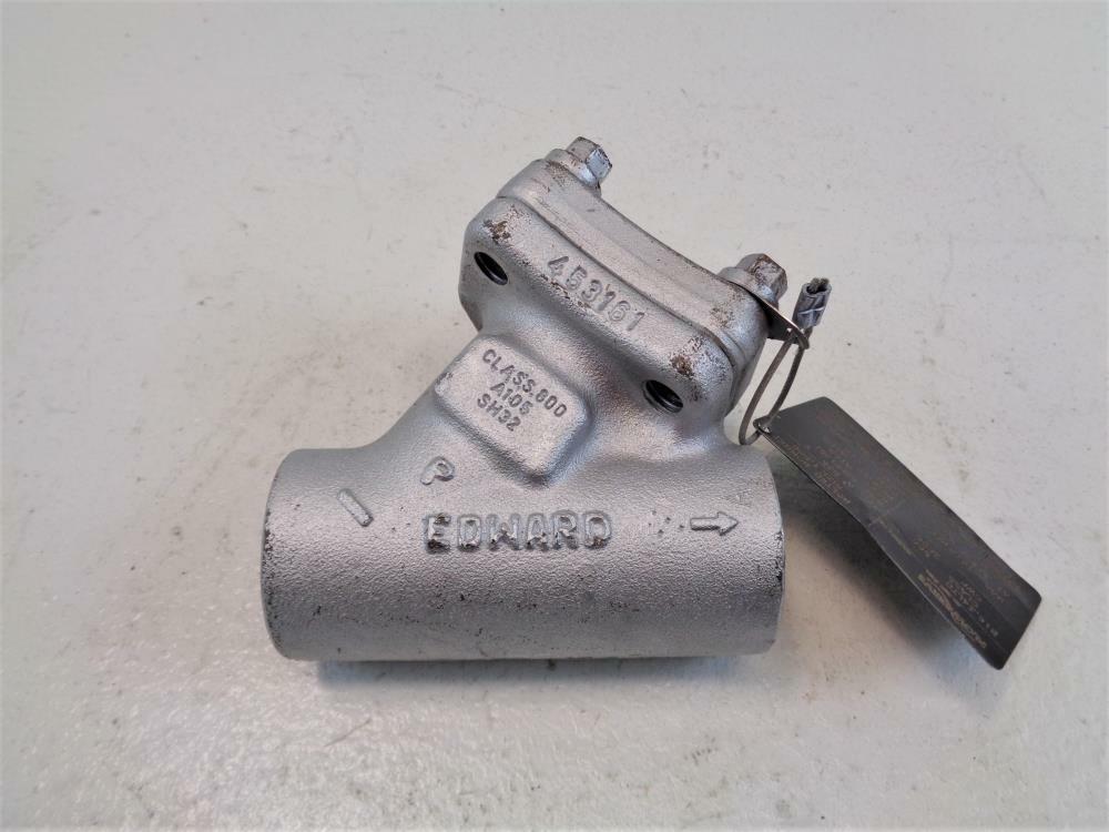 Flowserve Edward 1" SW 800# A105 Bolted Bonnet Piston Check Valve A838Y ...