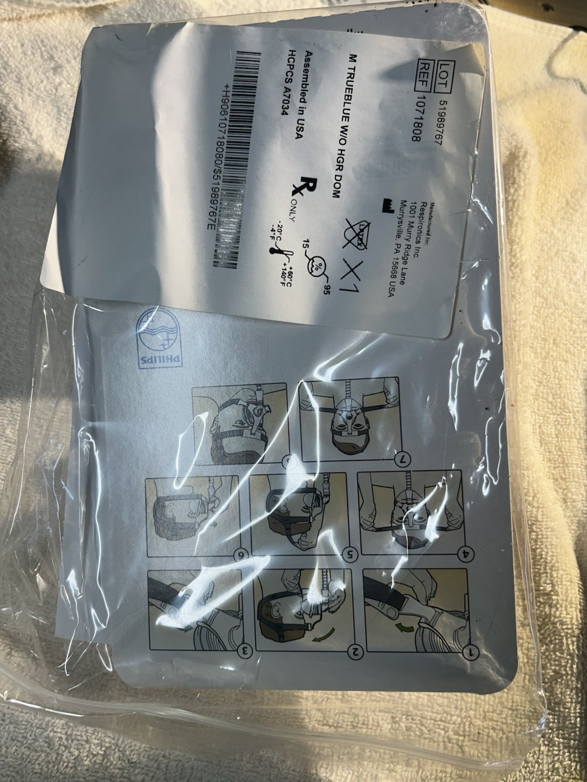 PHILIPS RESPIRONICS TRUEBLUE W/O HGR DOM 1071808 | eBay