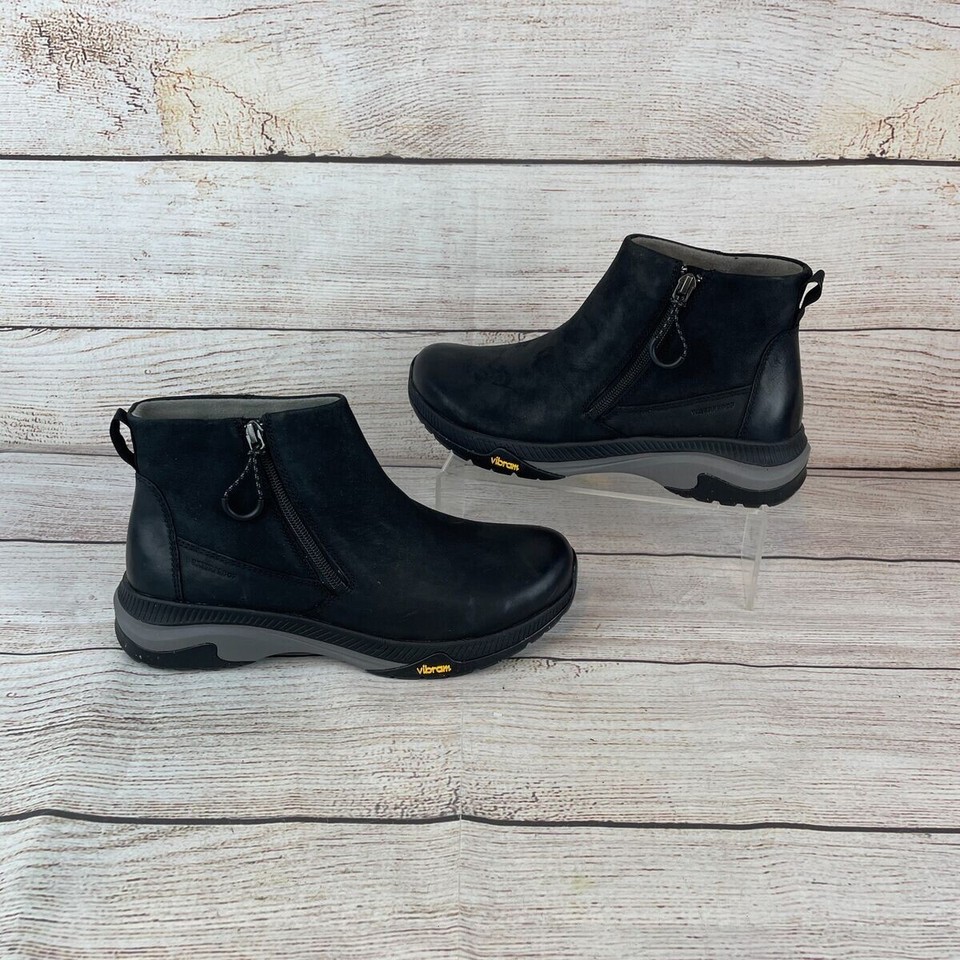 Dansko Women's Margo Black Waterproof Burnished - 4721500200, Black ...