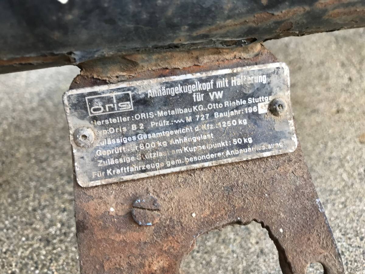 Vintage VW BUS 1968-1972 Trailer Hitch Original German Very Rare ...