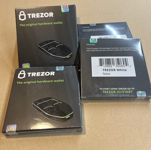 FACTORY SEALED Brand NEW Original Trezor Hardware Wallet Crypto Wallet ...