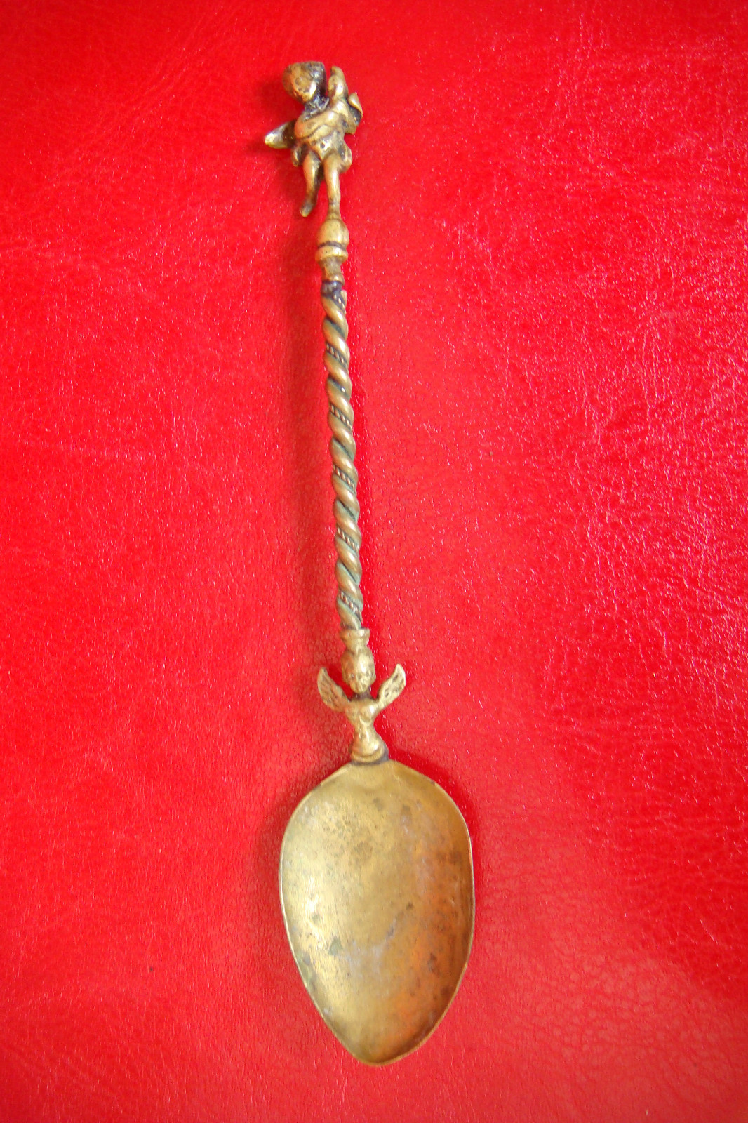 RARE Antique XIX CENTURY ITALY BRONZE Spoon WITH ANGEL CHERUB CUPID | eBay