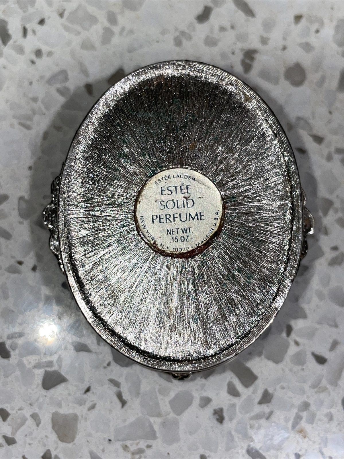 VINTAGE ESTEE LAUDER COLLECTIBLE KEEPSAKE SOLID PERFUME COMPACT BLUE ...