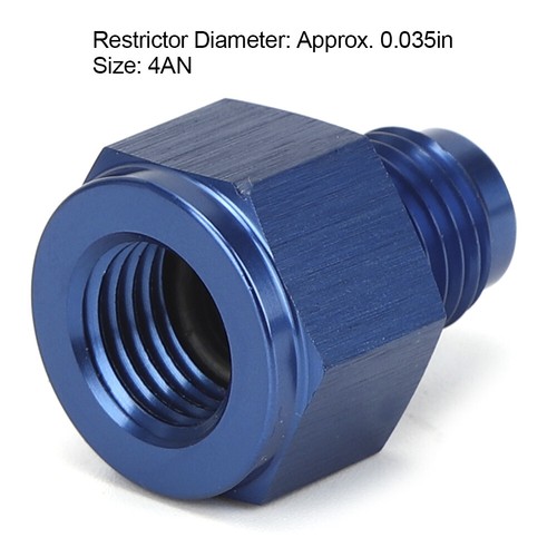 4AN INLINE Oil Inlet Restrictor Fitting Garrett GT28 GTX GT25 to GTX35 ...
