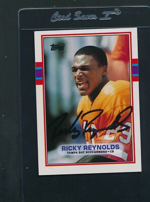 1989 Topps #334 Ricky Reynolds Buccaneers Signed Auto *B7310 | eBay