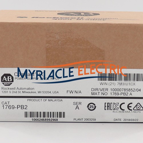 1769-PB2 Allen-Bradley Compact I/O Power Supply 24VDC Input Module ...