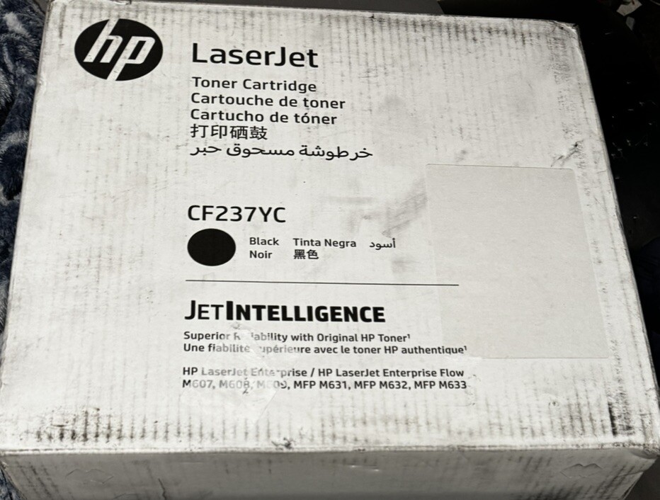 Genuine HP CF237YC Black High Yield Toner Cartridge - Factory Sealed ...