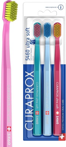 Curaprox Toothbrush Set CS 5460-3-pack Ultra Soft Manual Random Color ...