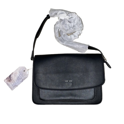 Pixie Mood Zoe Crossbody Bag Black Vegan Leather Handbag Purse Strap NWT 887577025168| eBay
