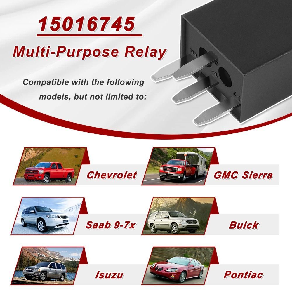 1pc Black Headlight Relay ABS Multi-Purpose Relay Fit for Silverado | eBay