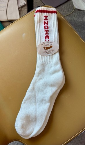 Indiana University Style Long Tube Socks. White. NWT. Made In USA | eBay