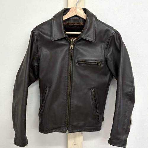 Schott 642 Single Leather Jacket Women’s Dark Brown Size 32 Liner ...