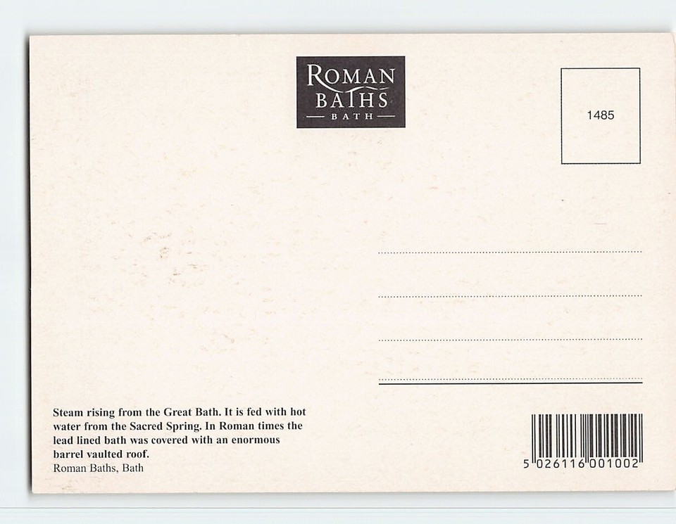Postcard Roman Baths Bath England | eBay