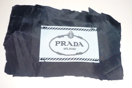 PRADA Logo LABEL Replacement patch, 3"x2" | eBay