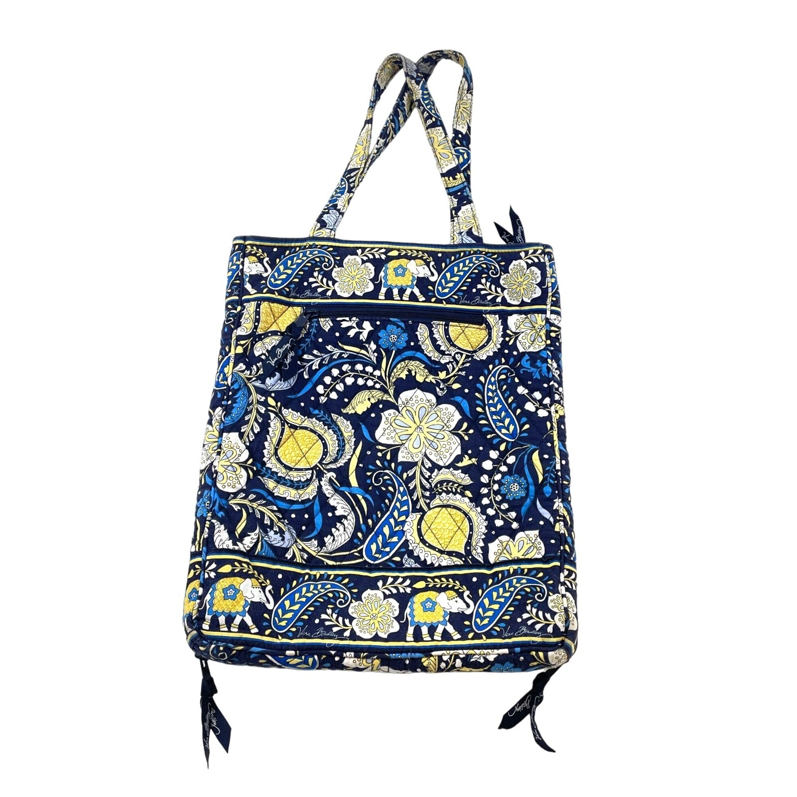 Vera Bradley Retired Ellie Blue Laptop Travel Tote Ba… - Gem