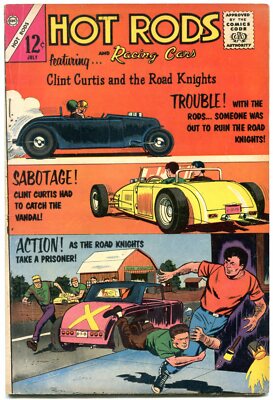 Hot Rods and Racing Cars #64 1963- Charlton Comics Impala Corvette | eBay
