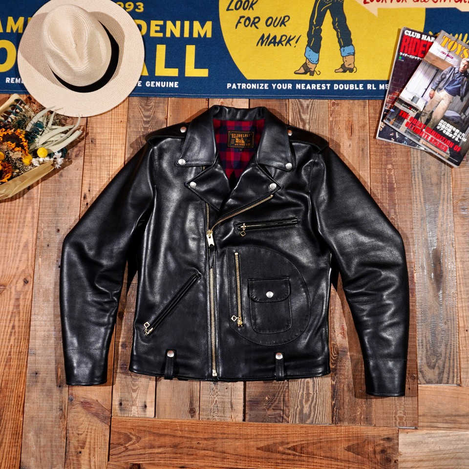 American Vintage Slash Jacket Cowhide Leather Jacket Biker Short ...
