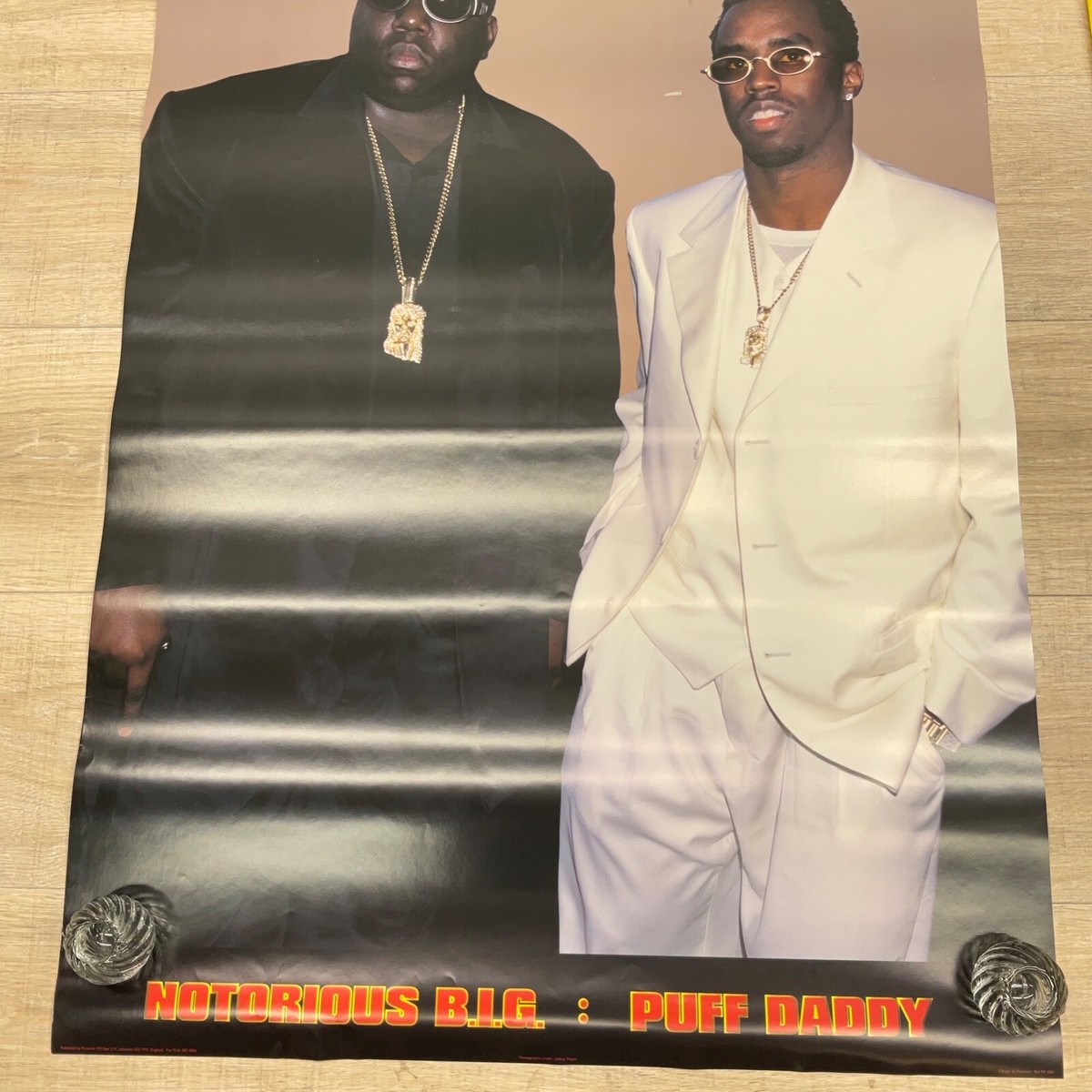 Biggie Smalls En Puff Daddy PUFF DADDY NOTORIOUS BIG POSTER NEW 1990'S