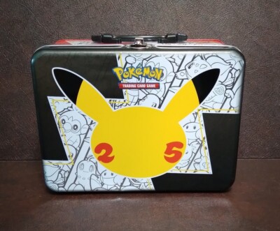 Pokemon Trading Card Game Lunch Box With Stickers 25 Anniversary | eBay